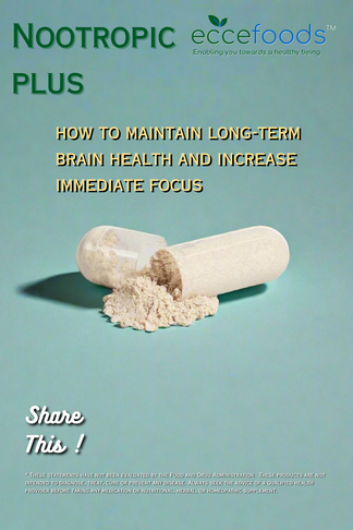 NOOTROPIC PLUS By ECCEFOODS | Support Focus For A Nervous Stomach ...
